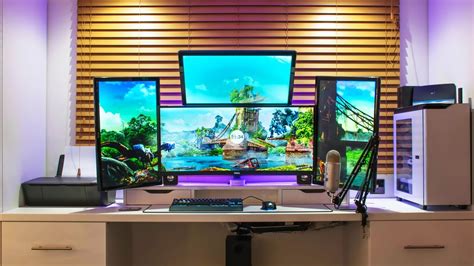 Unique Quad Monitor Setup Setup Spotlight YouTube