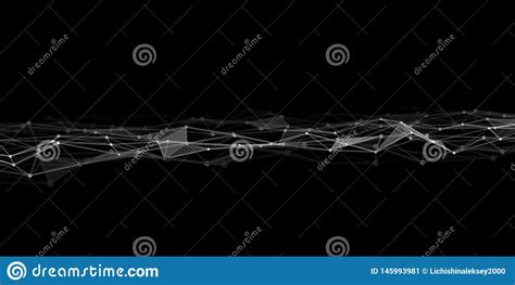 Fundo Abstrato Da Tecnologia Pontos E Linhas De Conex O Conceito Da