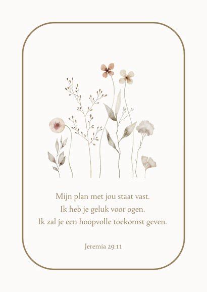 Christelijke Kaart Bijbeltekst Naturel Kaartje2go