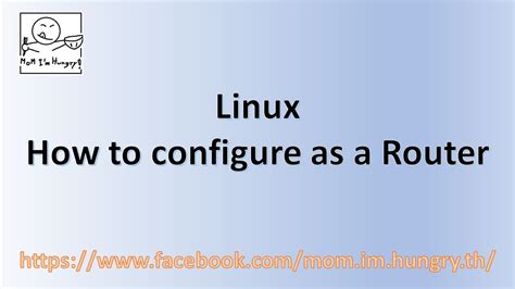 Linux Configure As A Router YouTube