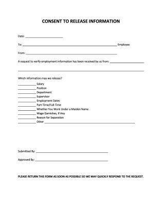 Consent To Release Information Template Complete With Ease Airslate