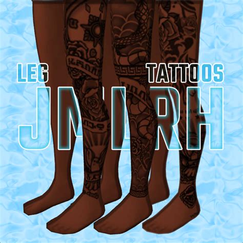 Leg Tattoos 1 By JMLRH The Sims 4 Create A Sim CurseForge