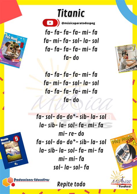 Notas Flauta Dulce Titanic Producciones Educativas
