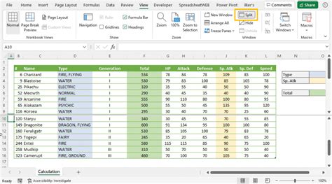 How To Split Worksheet In Excel