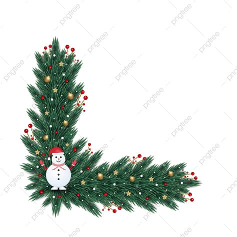 Decorative Corner Borders Vector Png Images Christmas Corner Border