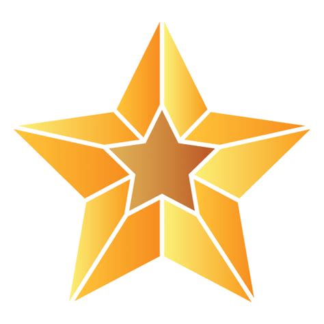 Diseños PNG de estrella central para camisetas Merch