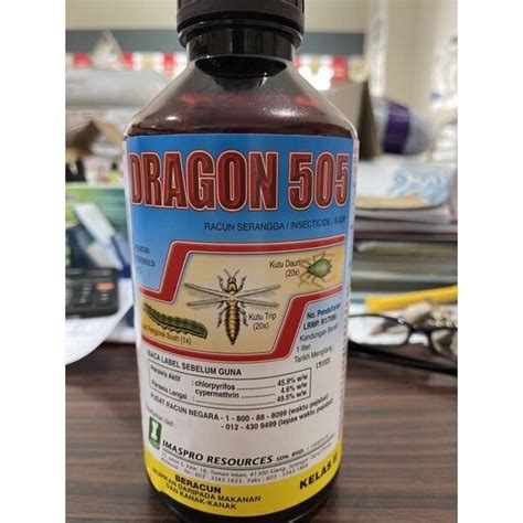 Dragon 505 Racun Serangga Insecticide 1L 250ML Lazada