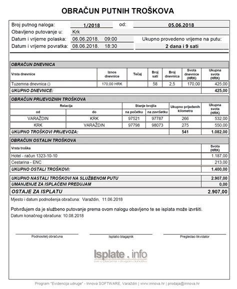 Joppd Obrazac Primjer