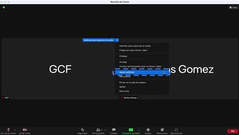 Cómo usar Zoom Cómo cambiar de anfitrión en Zoom