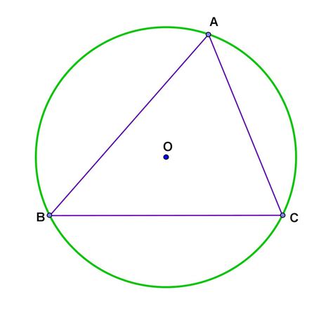 math principles proving inscribed triangle circle