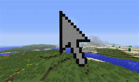 Mouse Cursor Pixel Art Minecraft Project