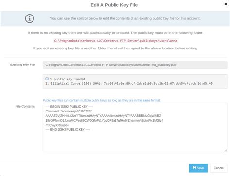 Configuring A User For SSH Public Key Authentication Cerberus Support