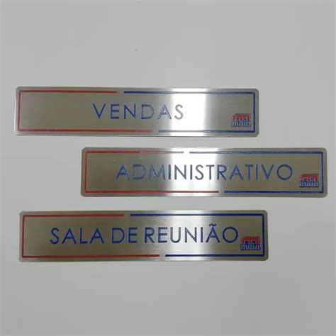 Placas de identificação de setores Tecnograph