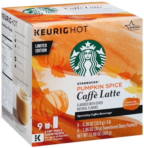 Starbucks Pumpkin Spice Caffe Latte K Cups Reviews