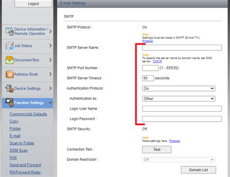 How To Edit Kyocera Mfps Smtp Settings Scan To Email Kyocera