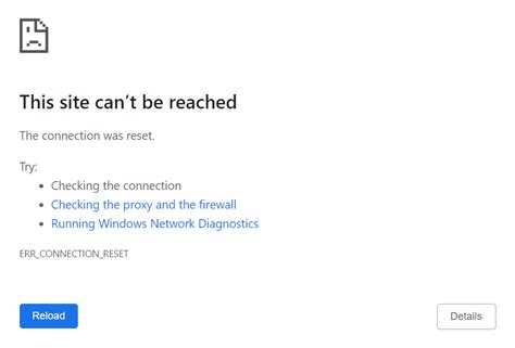 C Ch S A L I Err Connection Reset Tr N Google Chrome Hi U Qu