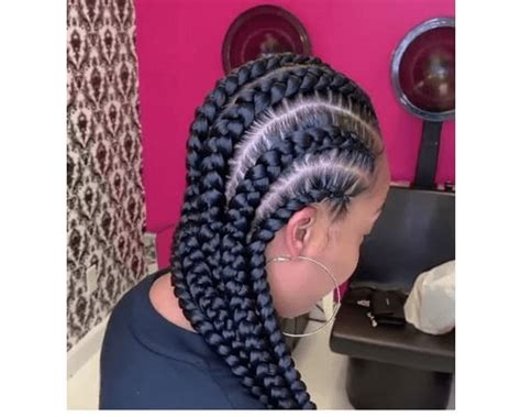 25 Stunning French Braids Hairstyles For Black Hair Fabbon
