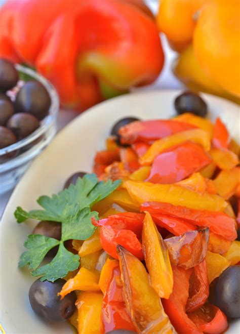 Recette poivrons tricolores marinés à l italienne Marie Claire