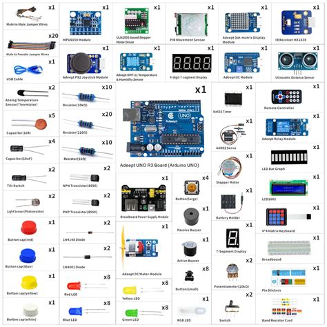 Adeept Upgrade Ultimate Starter Kit W Uno R Robotshop