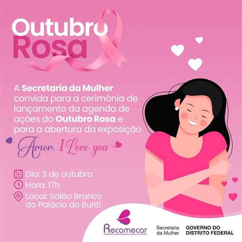 Secretaria da Mulher lança agenda de ações para campanha do Outubro Rosa