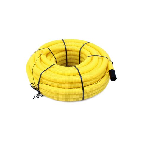 Gaine Jaune Gaz Annel E Lisse Avec Tire Fil