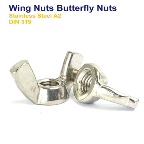 WING BUTTERFLY NUTS STAINLESS STEEL M3 M4 M5 M6 M8 M10 M12 M16 M20 EBay