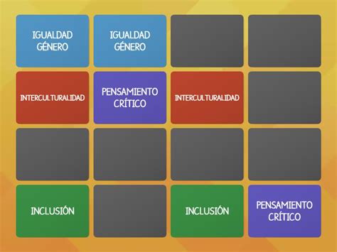 EJES ARTICULADORES Matching Pairs