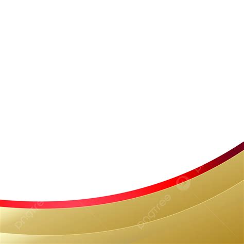 Gold Shape Red Line Shiny Curve Banner Curve Banners Shape Png