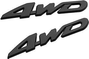 Amazon 2 Pcs 3D Metal 4WD Emblem Hood Truck Door Side Fender Lift
