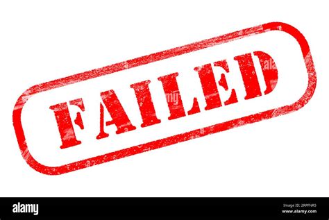 Failed Red Rubber Worn Out Stamp Text On Transparent Background Stock