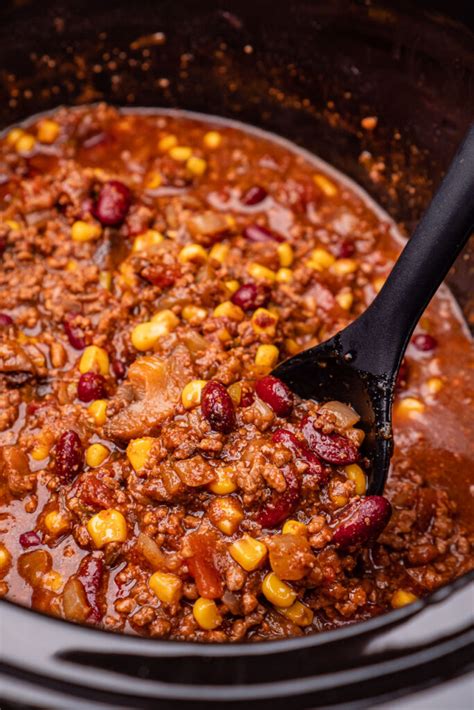 Easy Slow Cooker Chilli Con Carne Recipe Flawless Food