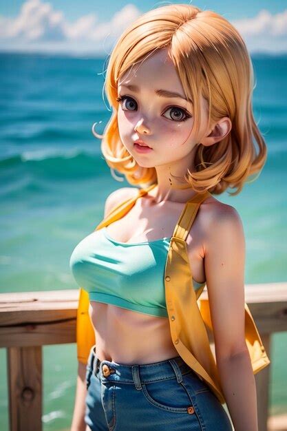 Anime lindo kawaii chica personaje imagen fondo de pantalla ilustración
