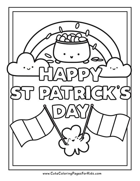 St Patrick S Day Coloring Pages Free Printable Pdfs Cute Coloring
