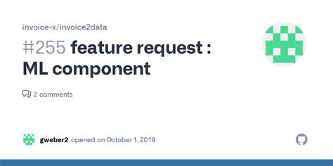 feature request ml component · issue 255 · invoice x invoice2data · github