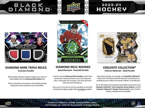 2023 24 Upper Deck Black Diamond Hockey Hobby Box CloutsnChara