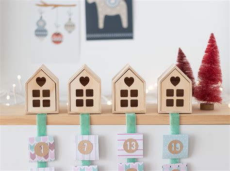 Diy Calendario De Adviento Con Casitas De Madera Blog Mabaonline