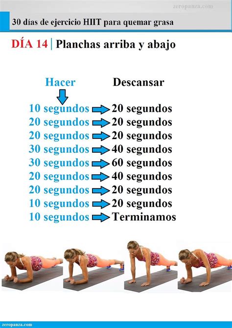 Reto de 30 días de Ejercicios HIIT quema grasa día 14 Ejercicio