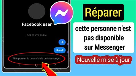 Comment réparer cette personne n est pas disponible sur l erreur
