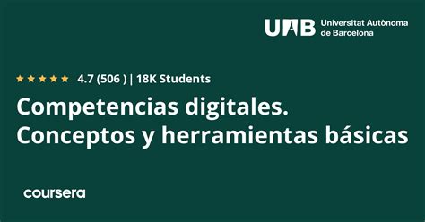 Competencias digitales Conceptos y herramientas básicas Coursya
