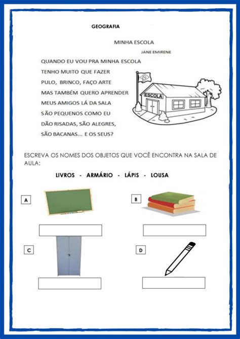 Ano Atividade De Geografia Minha Escola Cuca Super Legal