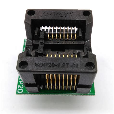Sop16 Soic16 So16 To Dip16 Programming Socket Pitch 1 27mm Ic Body