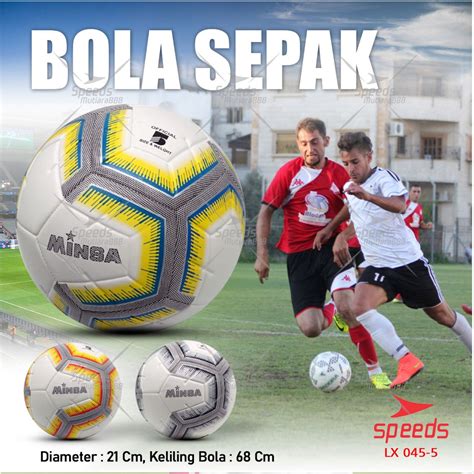 Jual SPEEDS Bola Futsal Bola Kaki Sepak FootBall Minsa Size 5 62cm