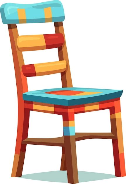Silla Estilo De Dibujos Animados Color Plano Mockups Design 3d Mockups