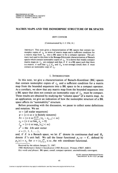 pdf matrix maps and the isomorphic structure of bk spaces