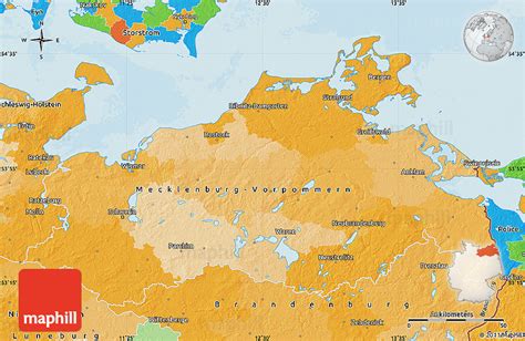 Political Map Of Mecklenburg Vorpommern