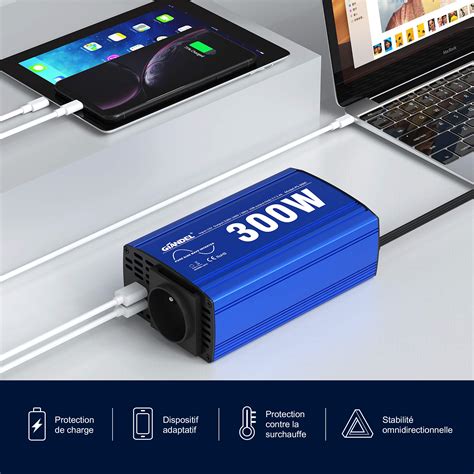 Convertisseur Pur Sinus 300W EZA Pour Camping Car Caravane