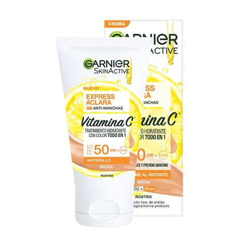 Garnier Skin Active Express Aclara Tratamiento Hidratante Con Color