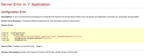 Freekb Visual Studio Resolve Parser Error Message Unrecognized