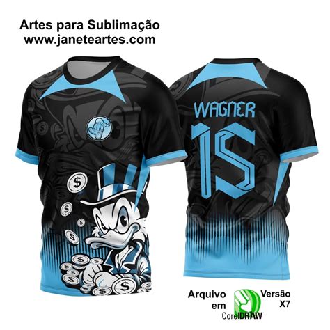 Arte Vetor Camisa Interclasse Jogos Internos Tio Patinhas