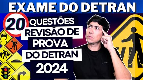 LEGISLAÇÃO DE TRÂNSITO SIMULADO DE 20 QUESTÕES DO DETRAN 2024